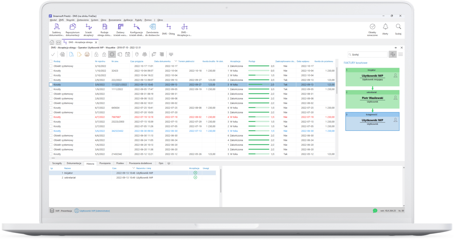 System DMS – automatyzacja obiegu dokumentów